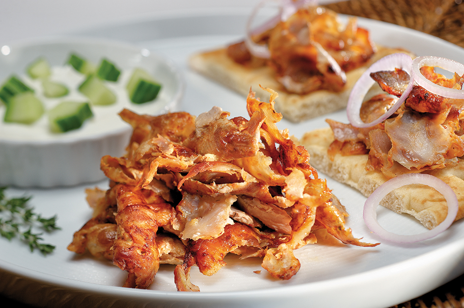 Pork Gyros Traditional 70% Pork Belly / 30% Leg | Stohos Foods